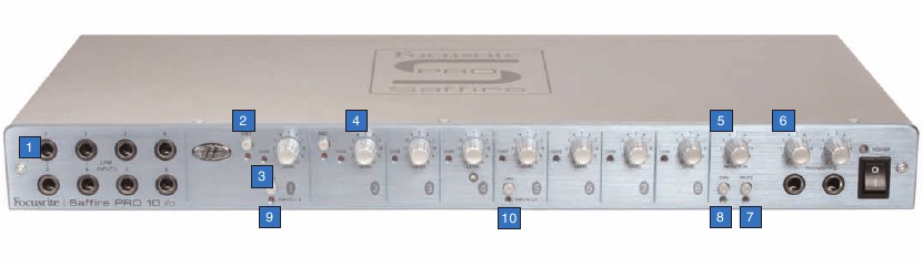 Focusrite Saffire PRO 10 i/o - Professional Multi-Channel Firewire ...