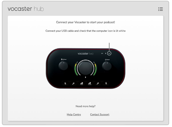 Focusrite Vocaster One - USB Audio Interface for Solo Podcasts Manual ...