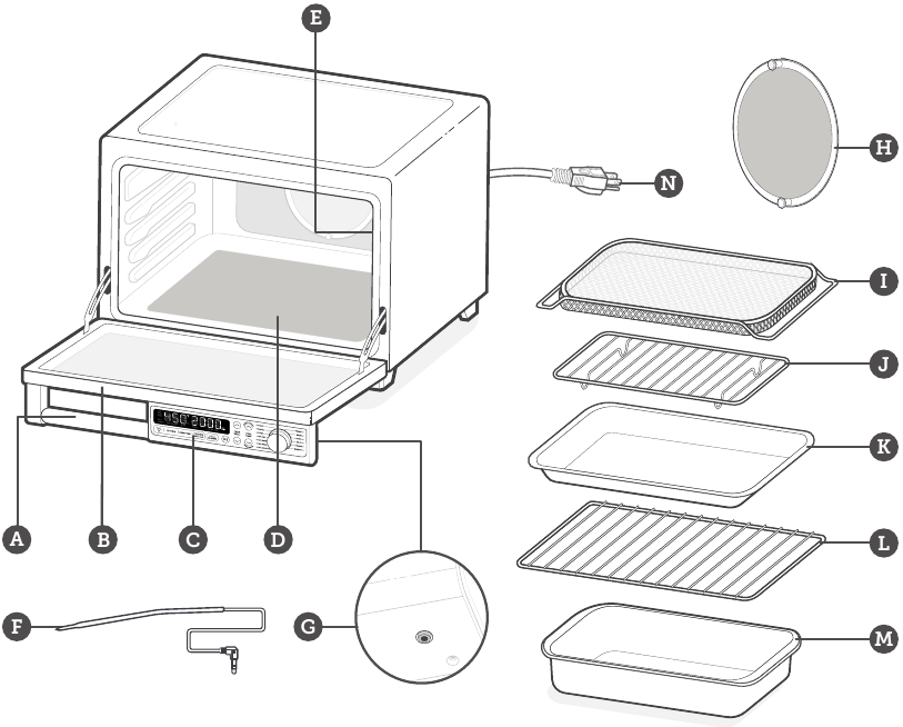 COSORI CCO-R251-SUS - 13-in-1 26-Quart Ceramic Air Fryer Oven Manual ...