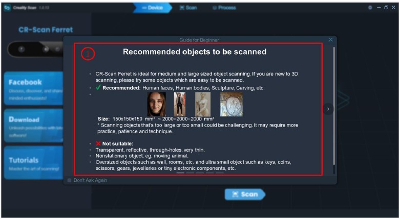 Creality CR-Scan Ferret 3D Pro - 3D Printer Manual | ManualsLib