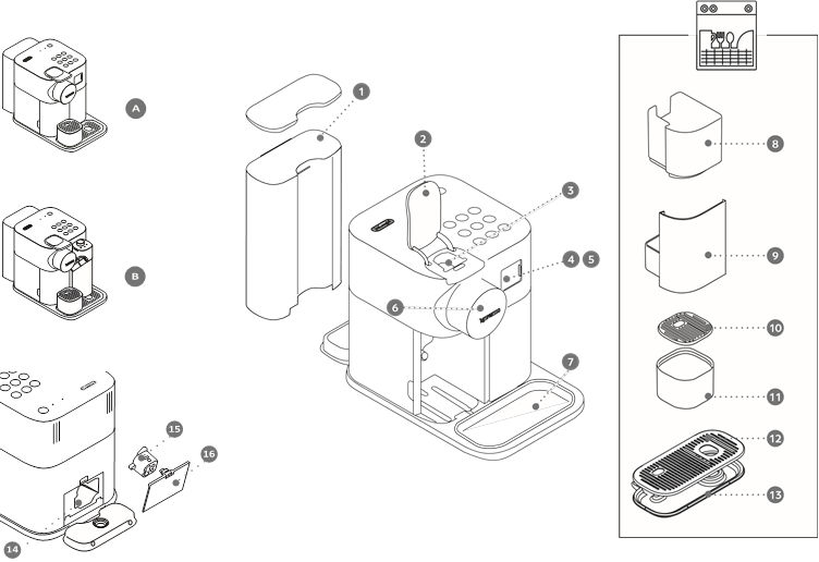 DeLonghi Nespresso Gran Lattissima - Espresso Machine with Milk Frother ...