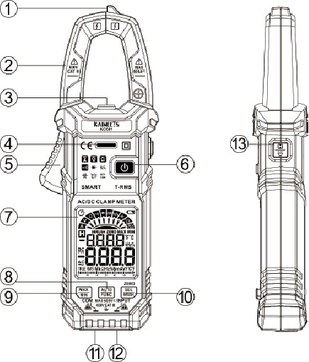 KAIWEETS KC601 - True-Rms Smart Clamp Meter Manual | ManualsLib