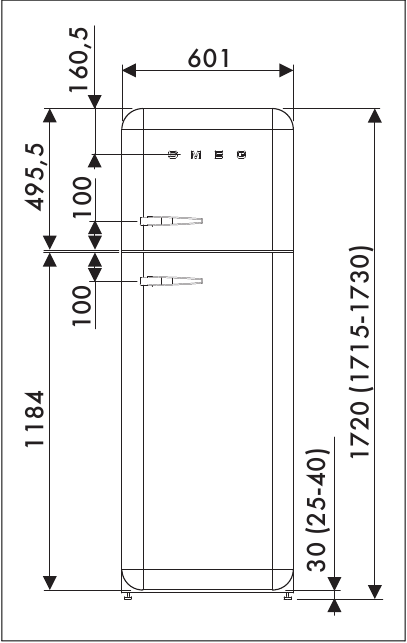Smeg FAB30 - Double Door Refrigerator Manual | ManualsLib