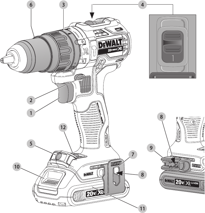 DEWALT DCD791, DCD796 - 20V Max Brushless Cordless Compact 1/2" (13 mm ...