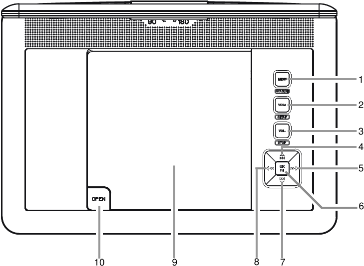 Magnavox MTFT754 - 11.6 INCH PORTABLE DVD/CD PLAYER with Swivel Screen ...