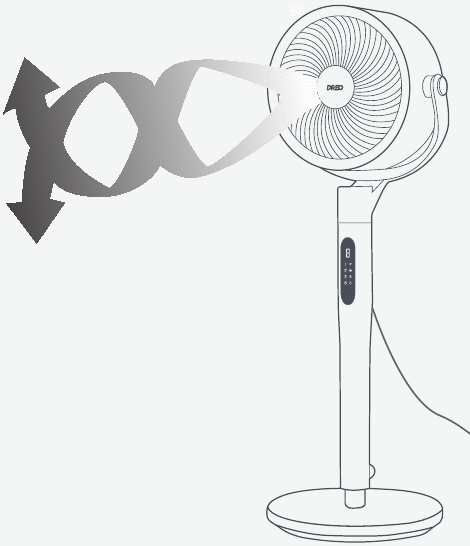 Dreo PolyFan 513S - Max S Smart All-in-One Pedestal Air Circulator Fan ...