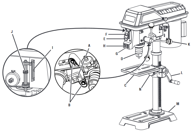 Ryobi DP103L - 10 in. DRILL PRESS Manual | ManualsLib