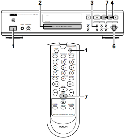 Denon CDR-1000 - CD RECORDER Manual | ManualsLib