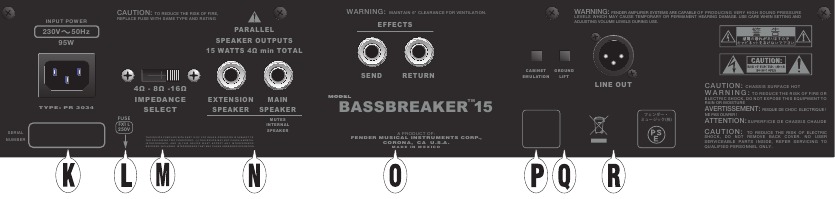Fender Bassbreaker 15 - Amplifier Manual | ManualsLib