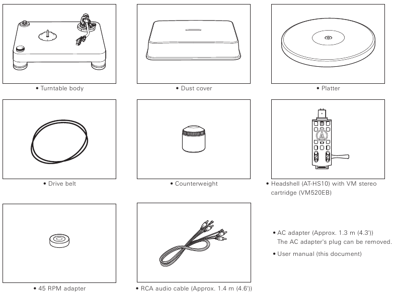 Audio-Techica AT-LP7 - Belt-Drive Turntable Manual | ManualsLib