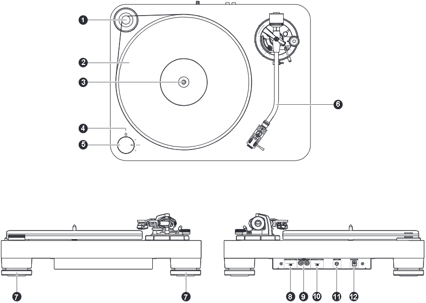 Audio-Techica AT-LP7 - Belt-Drive Turntable Manual | ManualsLib