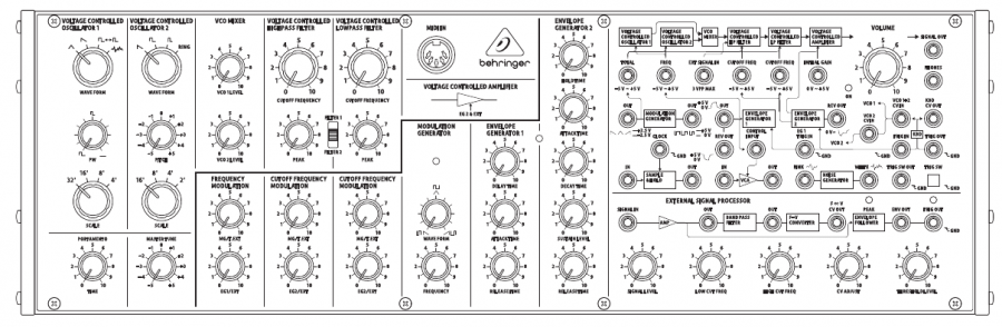 Behringer K-2 - Analog and Semi-Modular Synthesizer with Dual VCOs Manual | ManualsLib