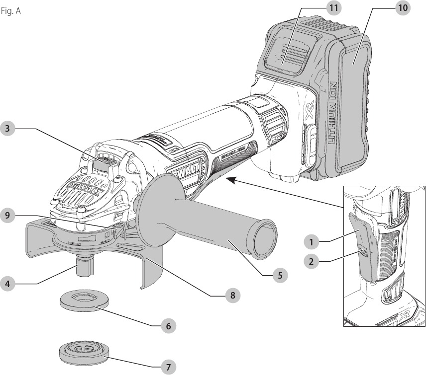 DEWALT DCG413 - Paddle Switch Small Angle Grinde Manual | ManualsLib