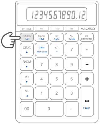MACALLY BTCALKEY - Bluetooth 32-key Numeric Keypad And Calculator ...