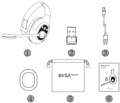 EKSA H1 Plus - Wireless Headset Manual | ManualsLib