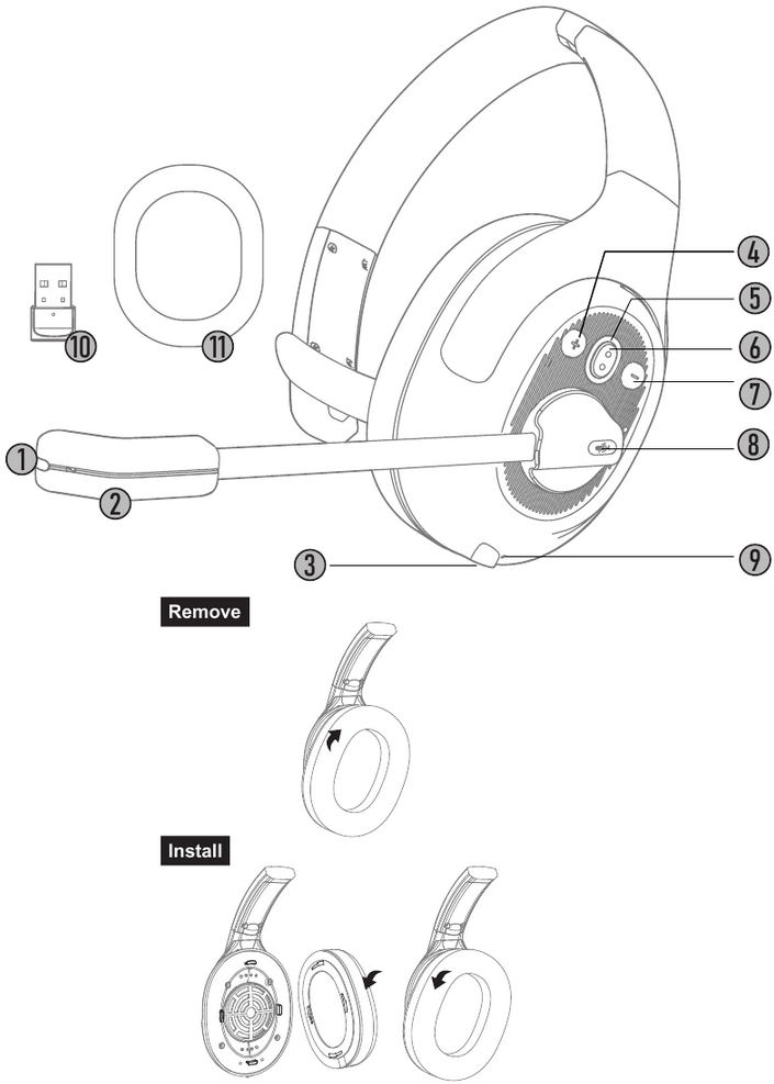 EKSA H1 Plus - Wireless Headset Manual | ManualsLib