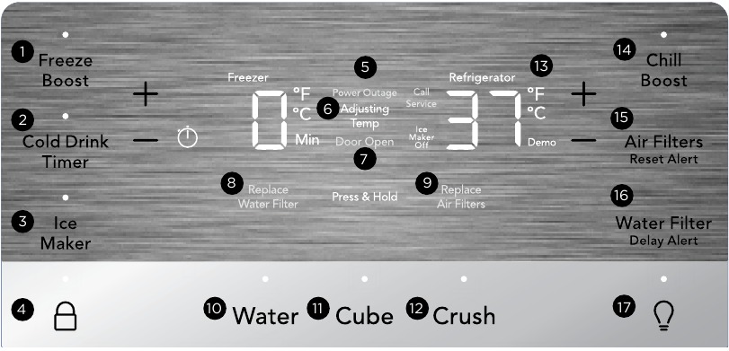 Frigidaire GRMS2773AF - Gallery 26.3 Cu. Ft. Standard-Depth 4-Door ...