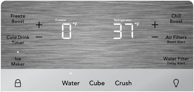 Frigidaire GRMS2773AF - Gallery 26.3 Cu. Ft. Standard-Depth 4-Door ...