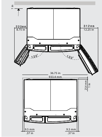 Frigidaire GRMS2773AF - Gallery 26.3 Cu. Ft. Standard-Depth 4-Door ...