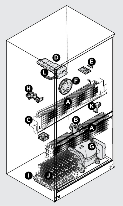 Frigidaire GRMS2773AF - Gallery 26.3 Cu. Ft. Standard-Depth 4-Door ...