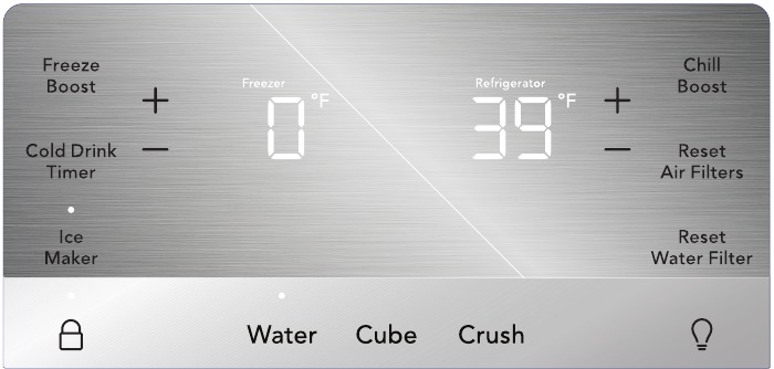 Frigidaire GRSC2352AF - Gallery 22.3 Cu. Ft. 36" Counter Depth Side by ...