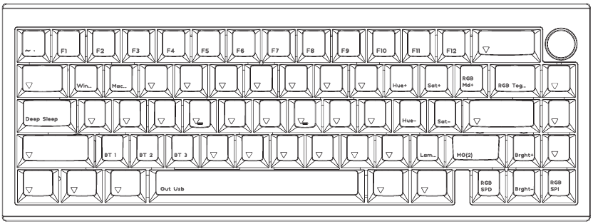 CIDOO V65 - Wired Bluetooth Dual-Mode Keyboard Manual | ManualsLib