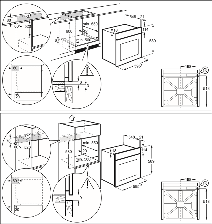 Zanussi ZOHCX3K2, ZOHCX3W2, ZOHCX3X2 - Electric Oven Manual | ManualsLib