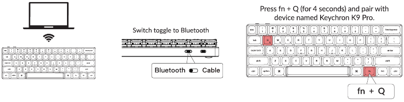 Keychron K9 Pro - Bluetooth Mechanical Keyboard Manual | ManualsLib