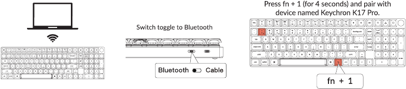 Keychron K17 Pro - Bluetooth Mechanical Keyboard Manual | ManualsLib