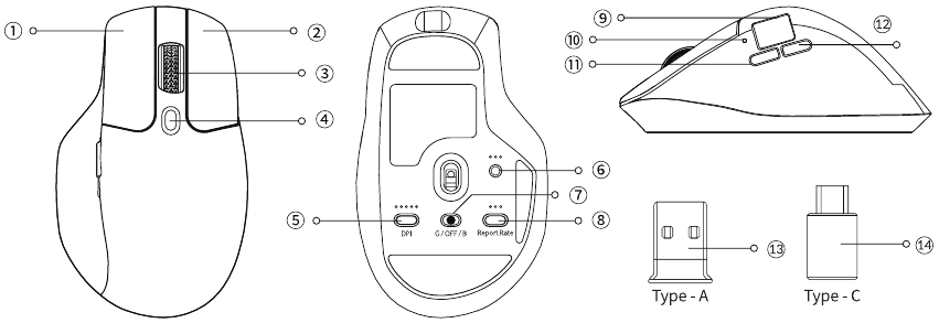 Keychron M6 - Wireless Mouse Manual | ManualsLib