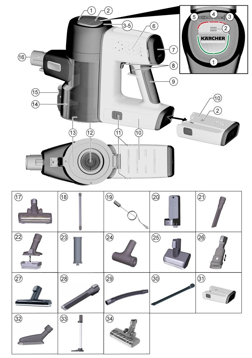 Kärcher VC 6 Cordless ourFamily, VC 6 Cordless Premium ourFamily ...