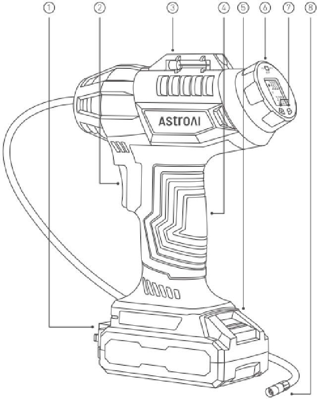 AstroAI JY16P160-18 - PORTABLE CAR AIR COMPRESSORS Manual | ManualsLib
