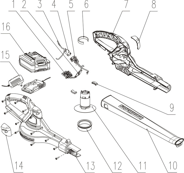 LawnMaster CLBL2406 - Cordless Sweeper Manual | ManualsLib