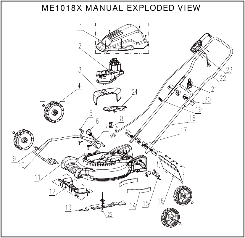 LawnMaster ME1018X - Electric Mower Manual | ManualsLib