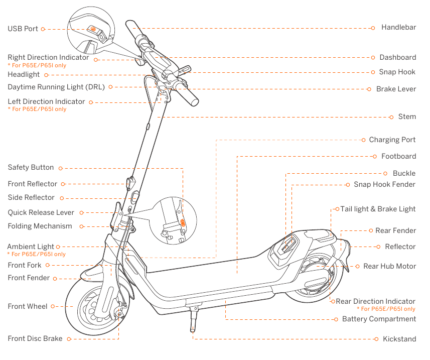 Segway P65 - Kick Scooter Manual | ManualsLib