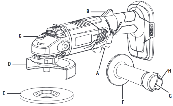 Ryobi P4221 - 18 V ANGLE GRINDER Manual | ManualsLib
