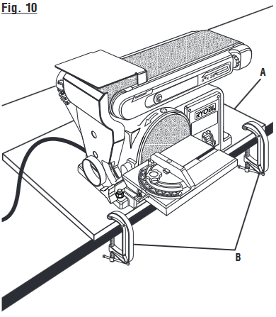 Ryobi BD4601, BD4601G - BELT / DISC SANDER Manual | ManualsLib