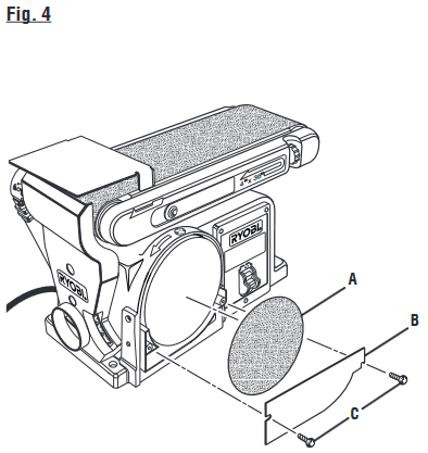 Ryobi BD4601, BD4601G - BELT / DISC SANDER Manual | ManualsLib