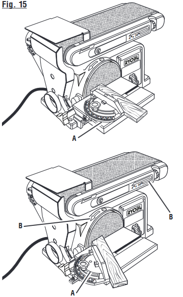 Ryobi BD4601, BD4601G - BELT / DISC SANDER Manual | ManualsLib