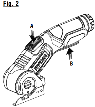 Ryobi FVC51 - 4 VOLT USB LITHIUM POWER CUTTER Manual | ManualsLib