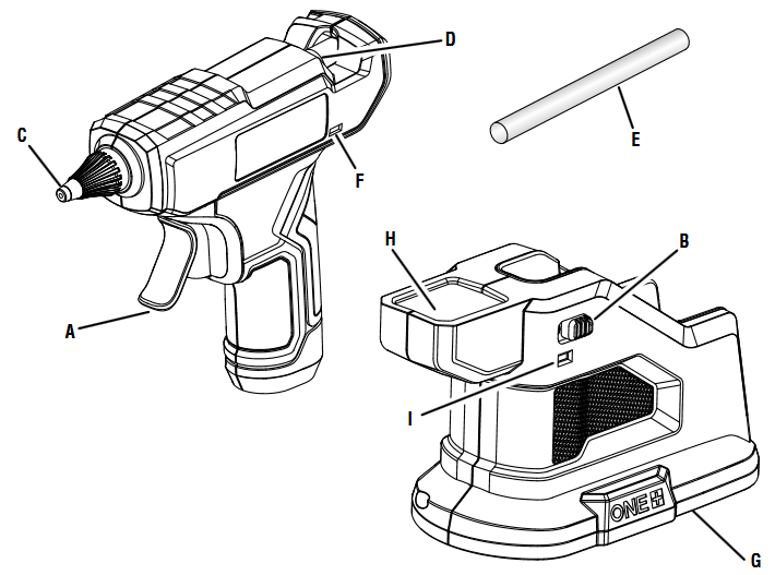 Ryobi P306 - 18 VOLT COMPACT GLUE GUN Manual | ManualsLib