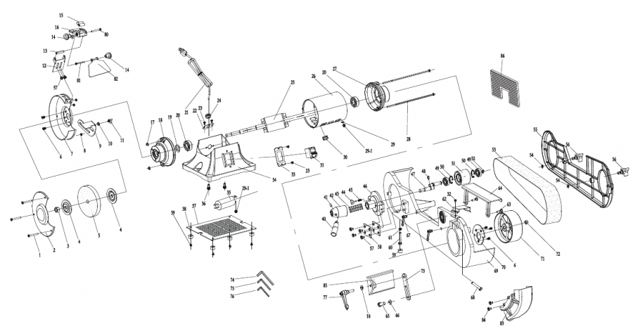 Bucktool BG2600 - 6" Bench Grinder & 2" x 42" Sander Combo Manual ...