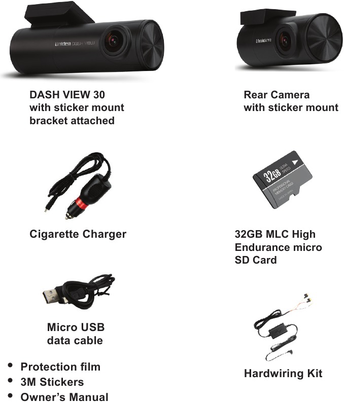 Uniden Dash View 30, 30R - Smart Dash Cam Manual | ManualsLib