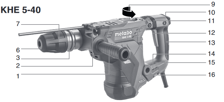 Metabo KHE 5-40, MHE 5, MH 5 - Chipping Hammer Manual | ManualsLib