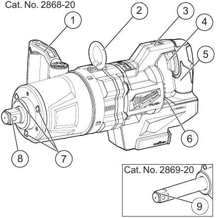 Milwaukee M18 FUEL 2868-20, 2869-20 - TORQUE IMPACT WRENCH Manual ...