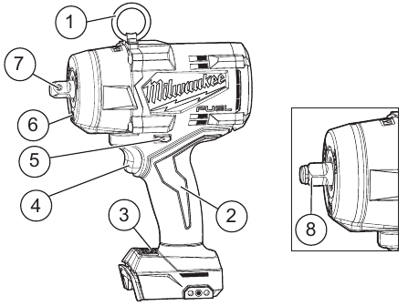 Milwaukee M18 FUEL 2966-20, 2967-20 - HIGH TORQUE IMPACT WRENCH Manual ...