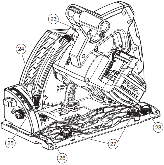 Milwaukee M18 FUEL 2831-20 - PLUNGE TRACK SAW Manual | ManualsLib