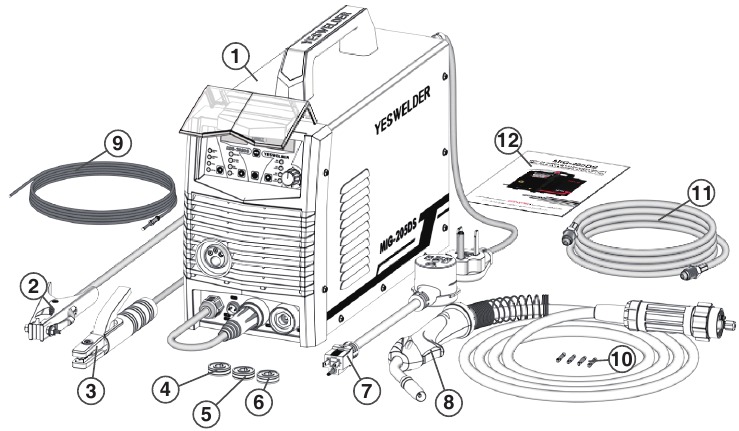YESWELDER MIG-205DS - MULTI-PROCESS WELDER Manual | ManualsLib