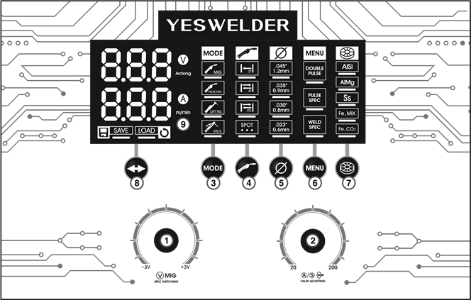 YESWELDER YWM-211P - MULTI-PROCESS WELDER Manual | ManualsLib