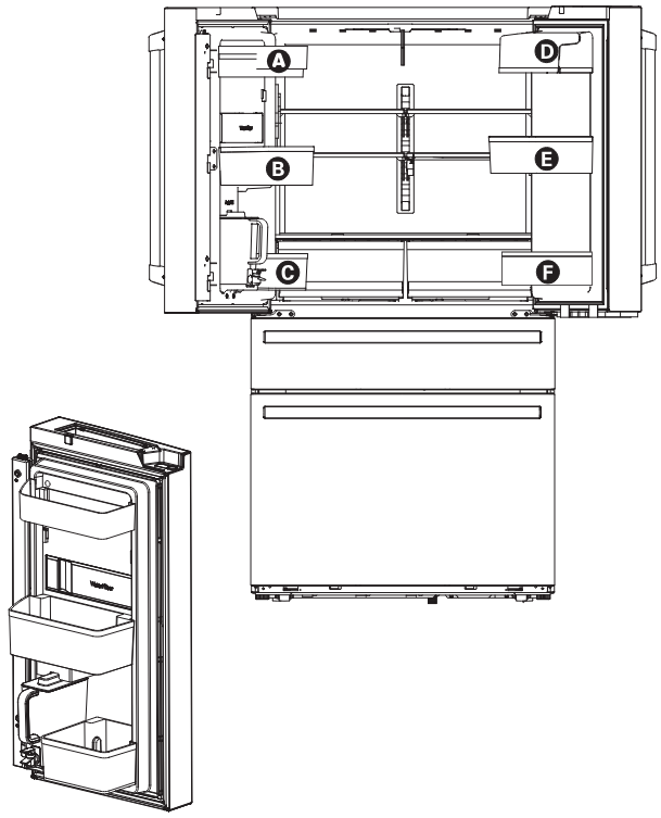 CAFE ENERGY STAR CGE29DP4TW2 - 28.7 Cu. Ft. Smart Refrigerator Manual ...